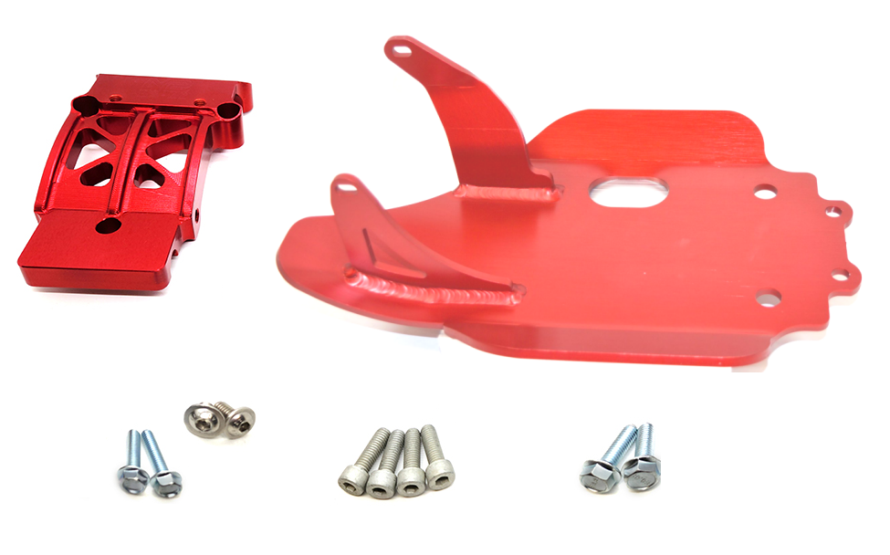 MB-MX - Red Billet Cradle and Skid Plate Set for CRF110 - MBMX-0939 ...